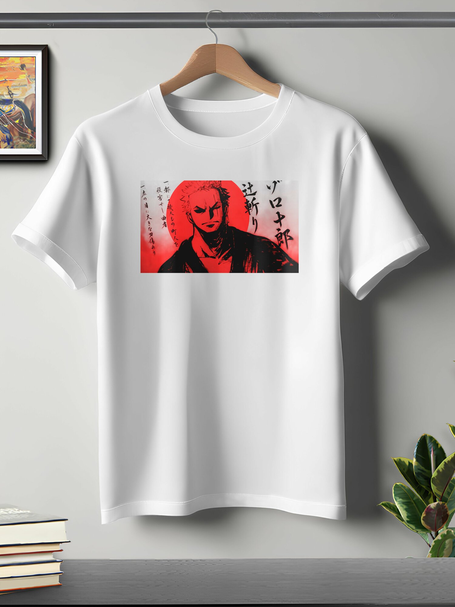 Футболка ONEQ унисекс 50-52 (XL) размер с принтом One Piece, белая