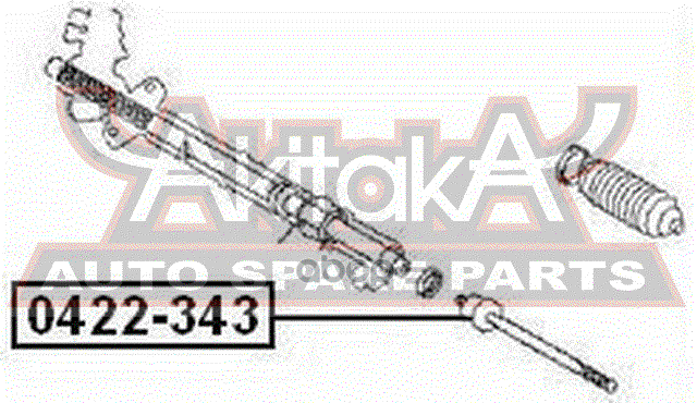 Тяга Рулевая ASVA арт. 0422-343