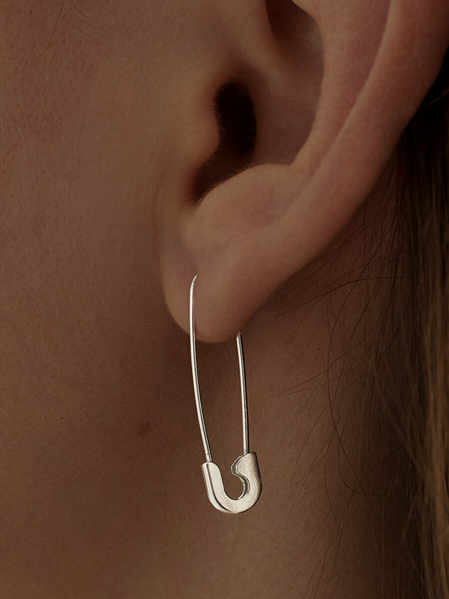 Серьги, серебро, 925 проба, родирование