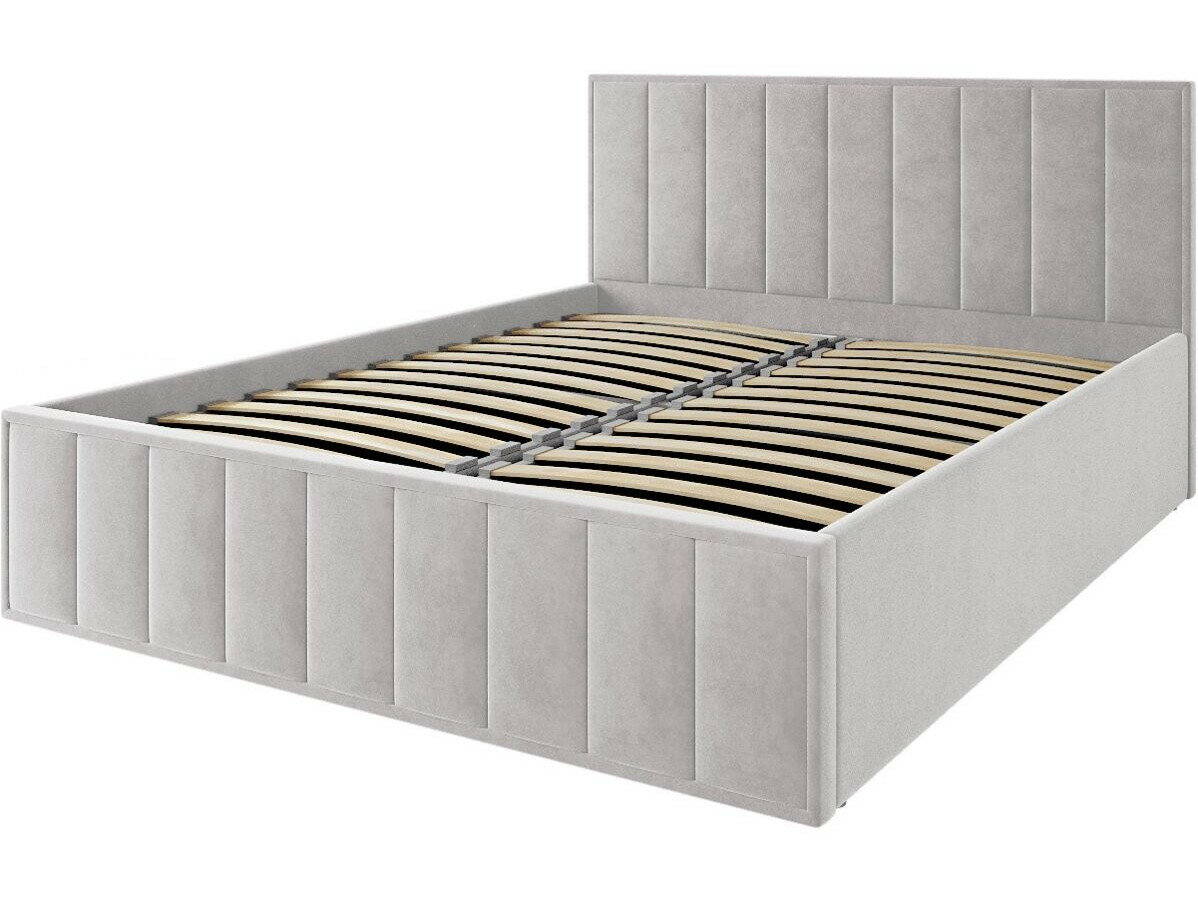 Современная Кровать с ортопедическим основанием 180 (Бежевый софт)