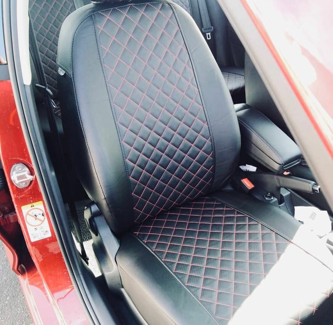 Авточехлы с Ромбом на Volkswagen Polo седан V (2012-2020), 60/40 / чехлы на сиденья Фольксваген Поло