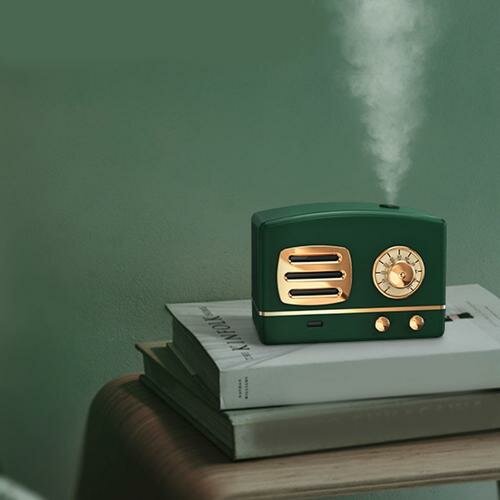 Retro Radio Shape Портативный настольный увлажнитель воздуха большой емкости USB опрыскиватель для домашнего автомобиля