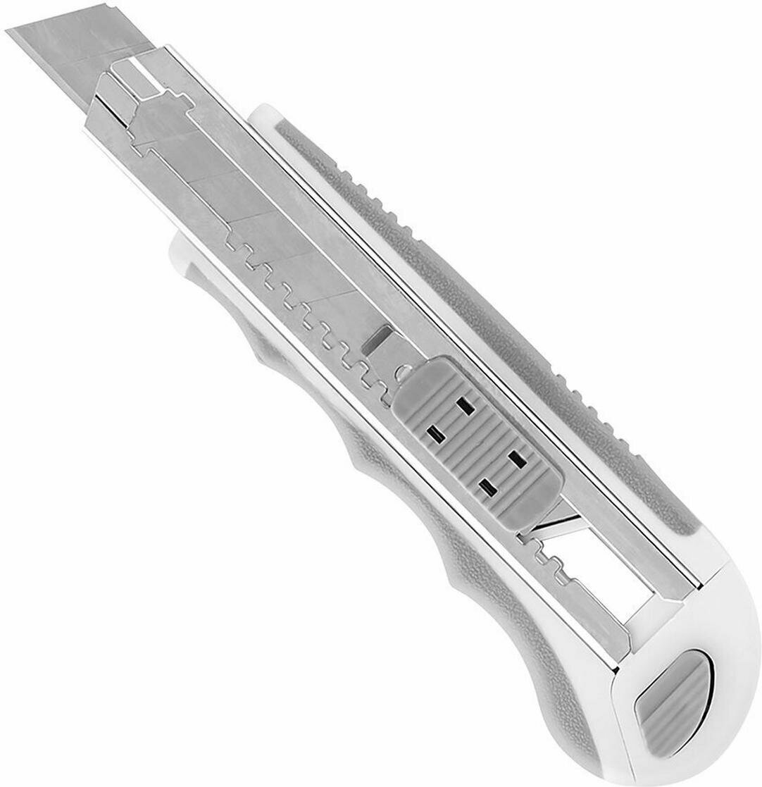 Нож строительный КМ 18 мм с ломающимся лезвием корпус из ABS-пластика