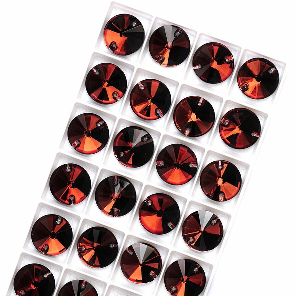 Хрустальные стразы Rivoli Smoked Topaz 10 мм (30 шт.)
