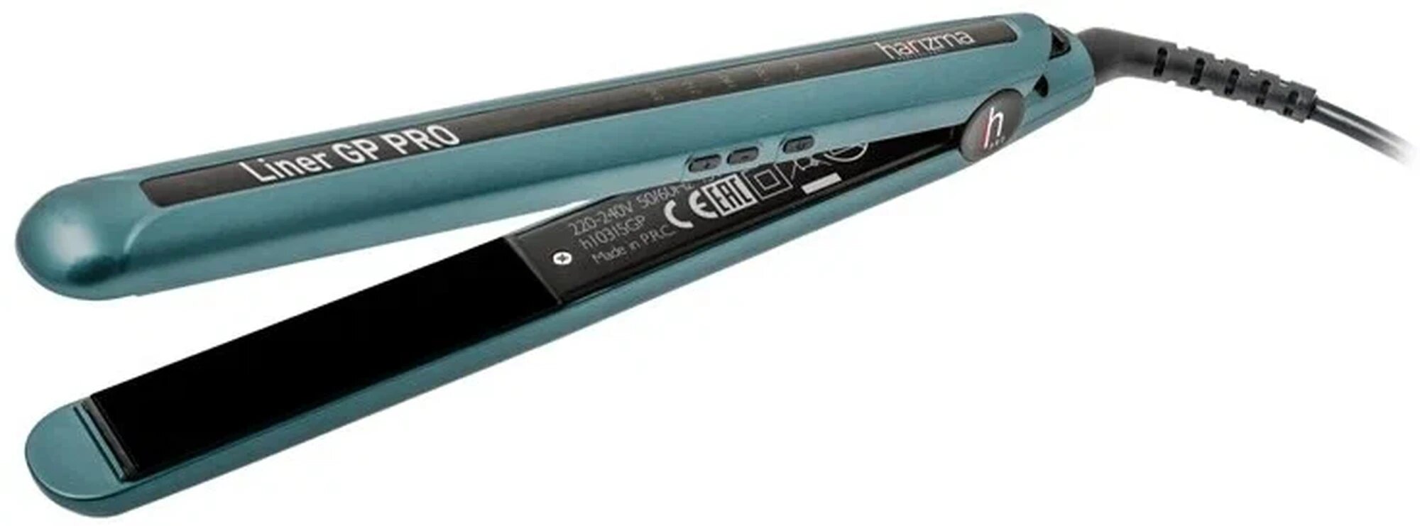 Выпрямитель для волос Harizma Liner GP PRO, вращение шнура, зеленый