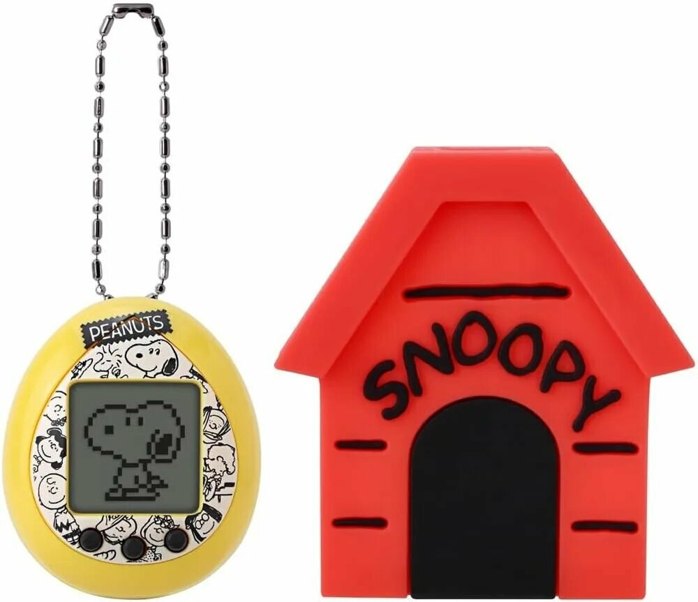Виртуальный питомец Bandai Тамагочи Nano x Peanuts с силиконовым чехлом в комплекте