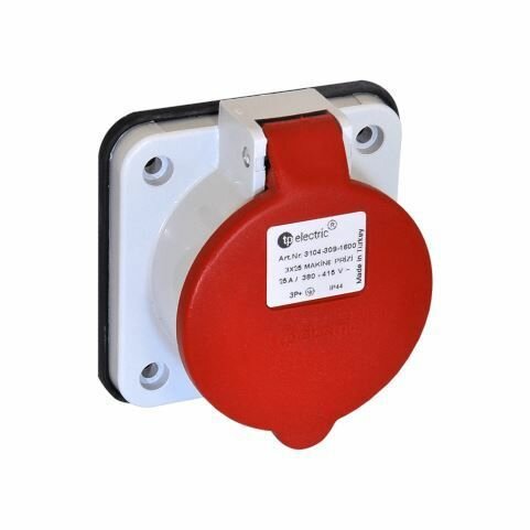 Розетка монтажная 3*16А 380-415В 3Р+Е (3102.309.1600) Tplast