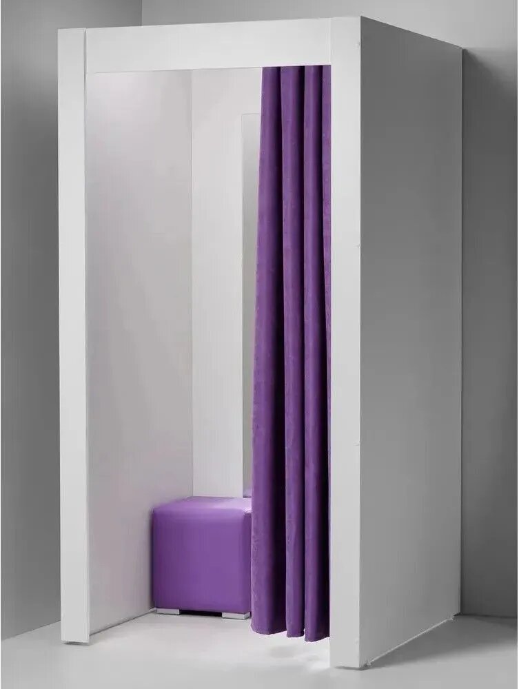 Примерочная кабина WB 205x120x120 см, белая, Акро Групп Мебель