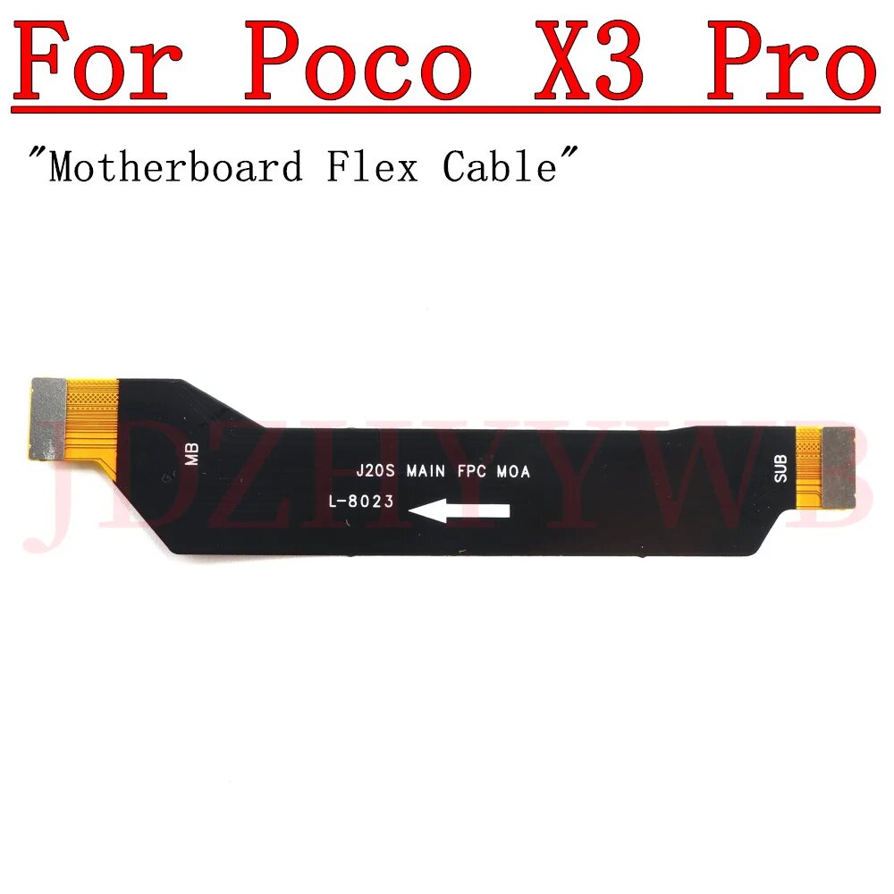 USB-разъем, плата порта зарядки для Xiaomi Poco X3 Pro X3Pro, материнская плата, основной гибкий кабель Poco X3 NFC Poco X3Pro Main Flex