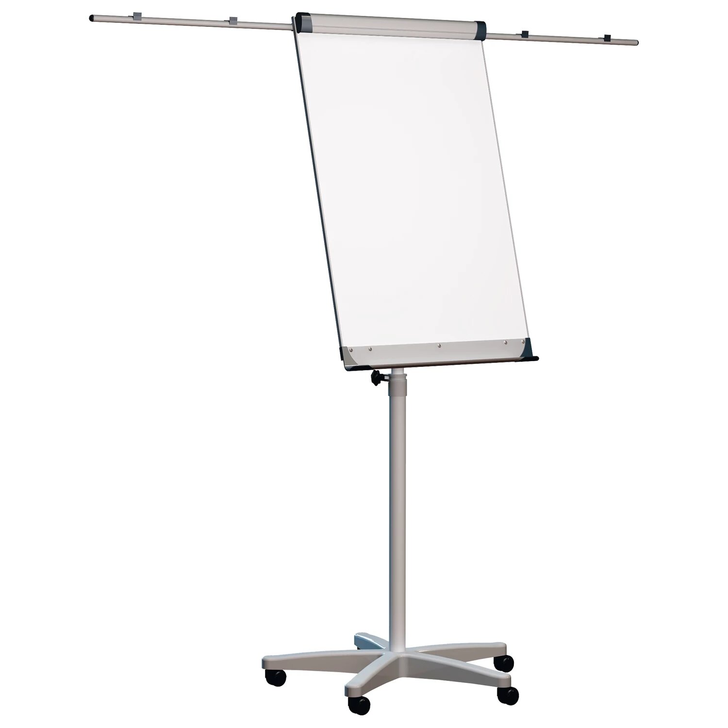 Доска-флипчарт магнитно-маркерная 70100 см, передвижная, держатели для бумаги, 23 (Польша), TF02/2011