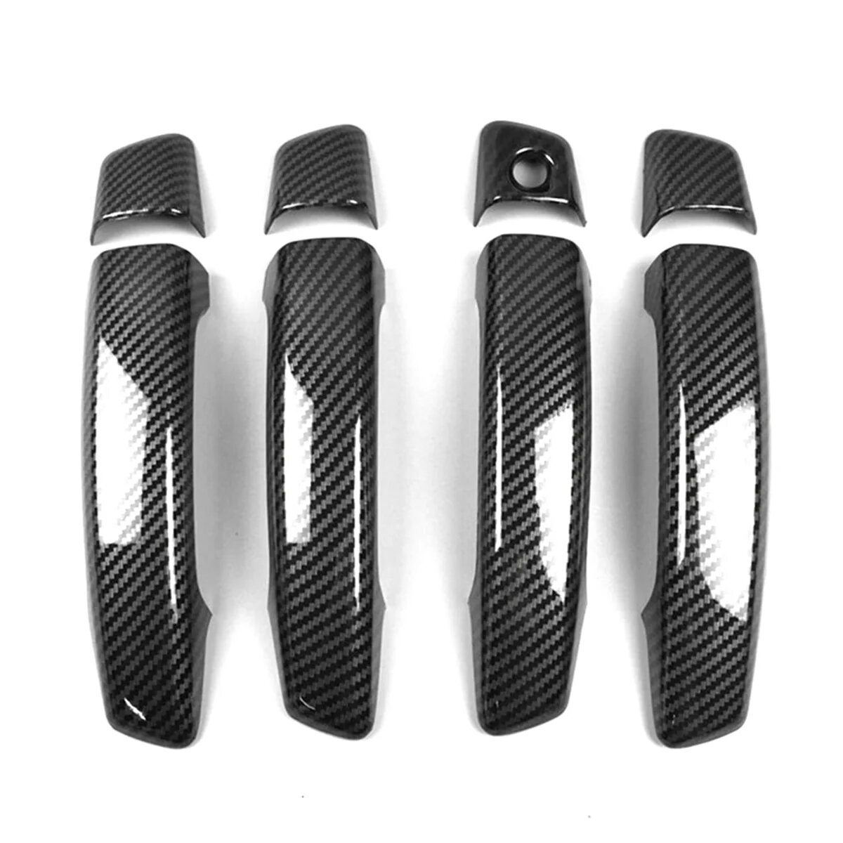 Автомобильные аксессуары из углеродного волокна ABS, внешняя дверная ручка автомобиля, накладка на дверную крышку, наклейки для Audi A3 8V 2014-2018