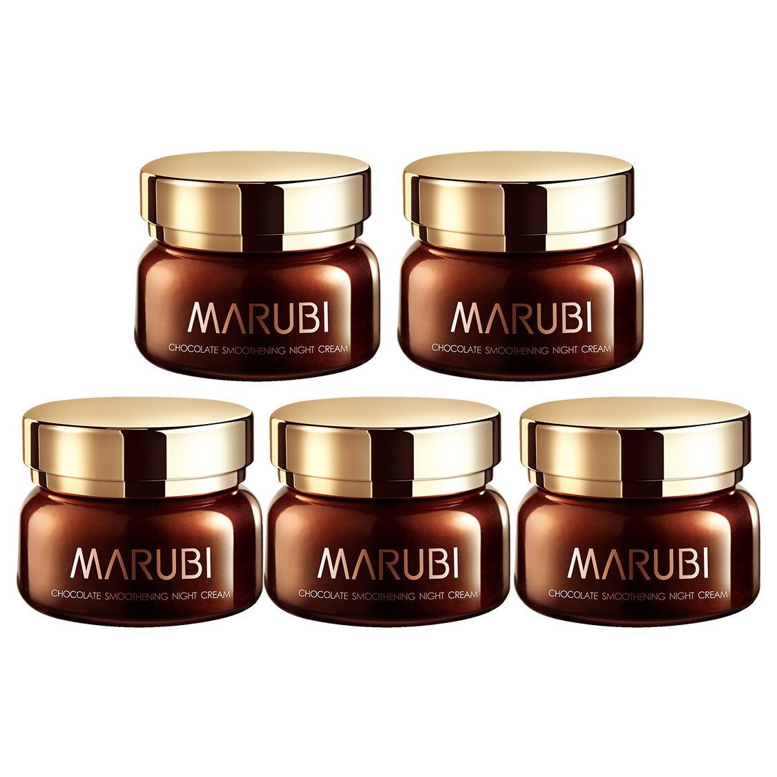 Крем MARUBI Шоколадные увлажняющие и подтягивающие для лица, набор пробников 5 шт.