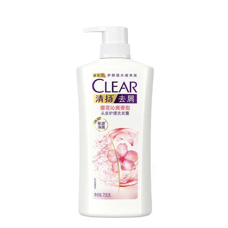 Шампунь унисекс CLEAR 1457928563 с ароматом цветущей сакуры увлажняющий от перхоти, 700g
