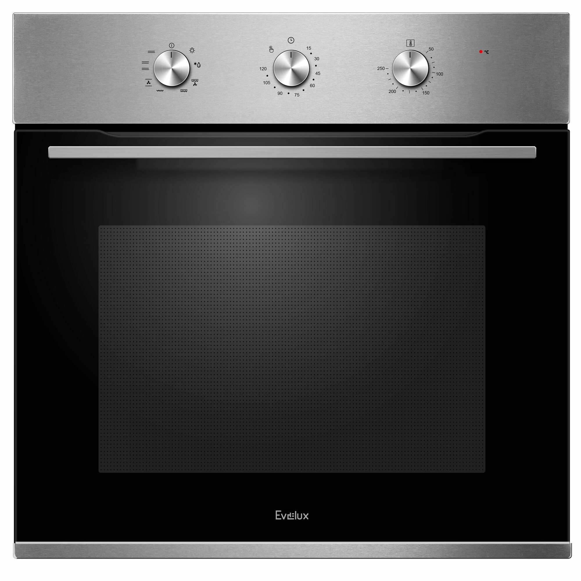 Духовой шкаф Evelux EO 624X, электрический, серебристый, 65 литров