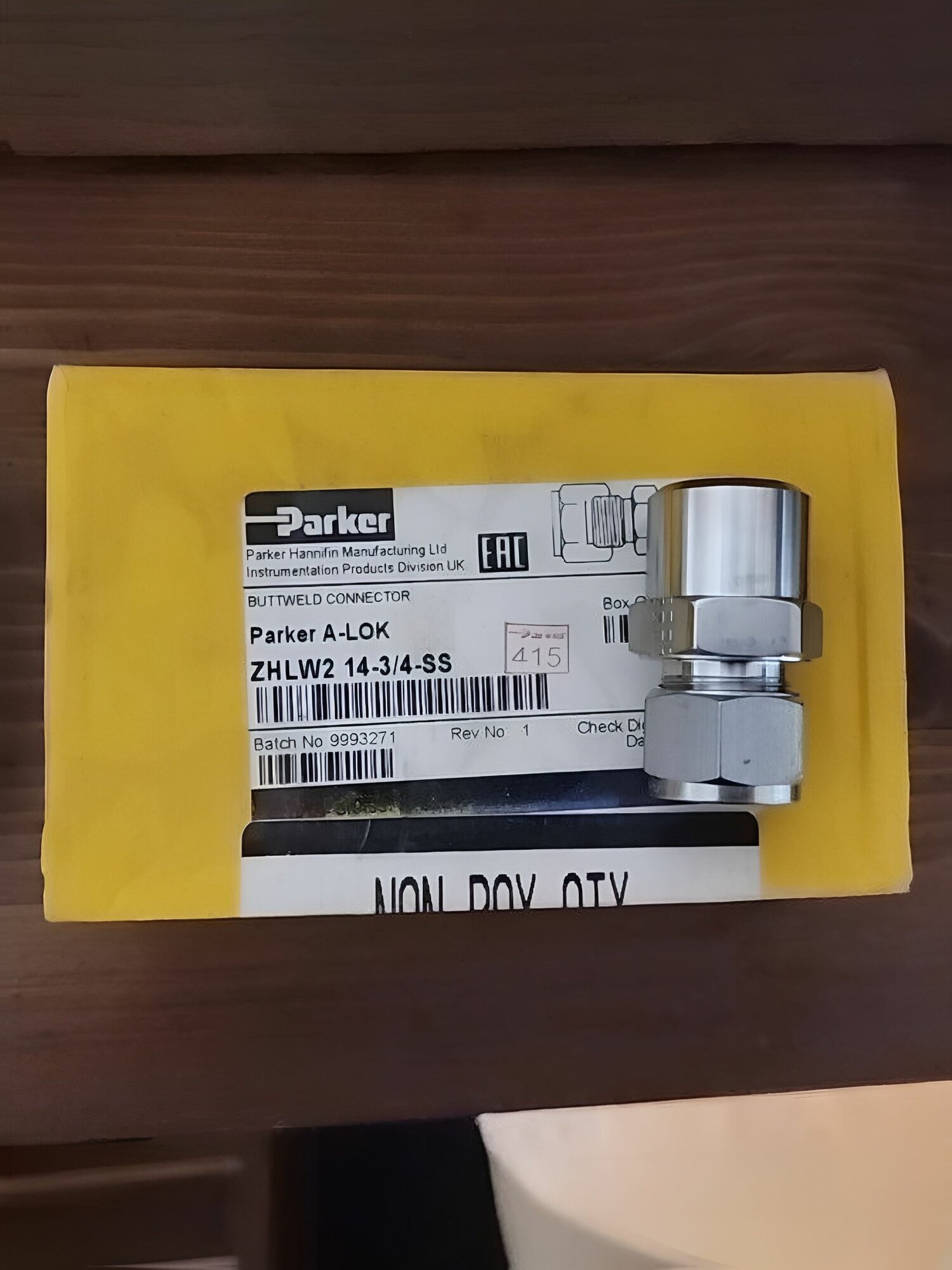 Parker Фитинг приварной 14- 3/4 нерж