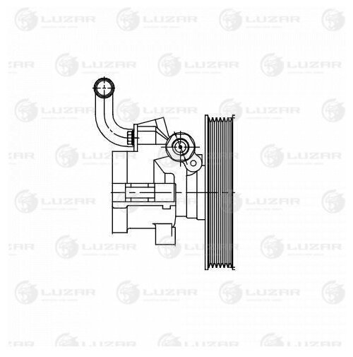 Насос ГУР Chevrolet Lacetti 04-, Captiva 06- 1.6i/2.4/2.0D Luzar