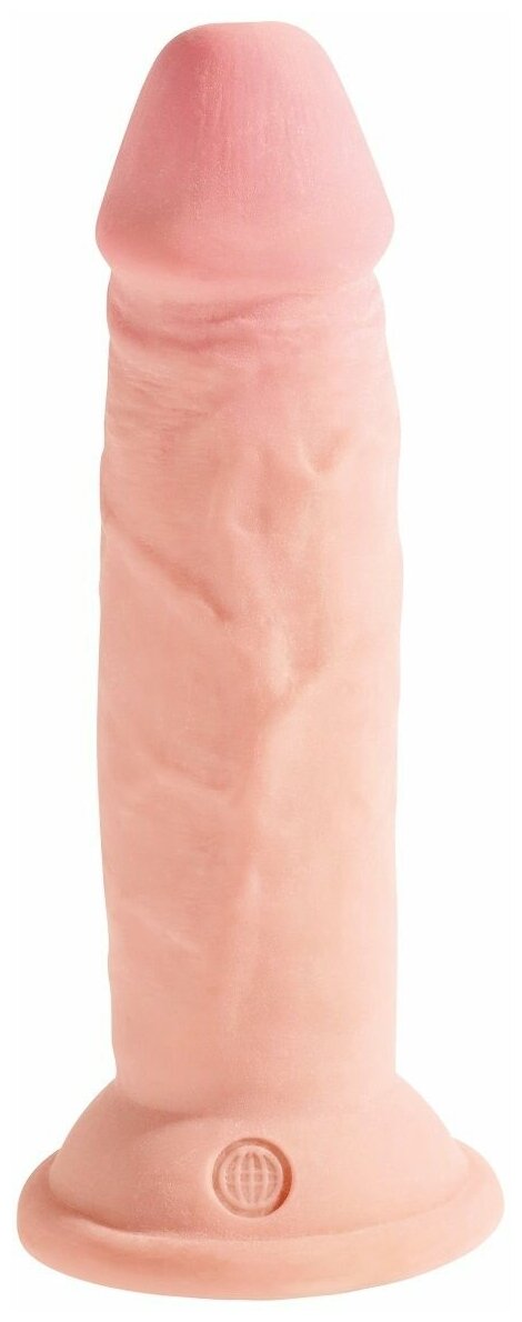 Телесный фаллоимитатор на присоске 6 Triple Density Cock - 18,4 см.