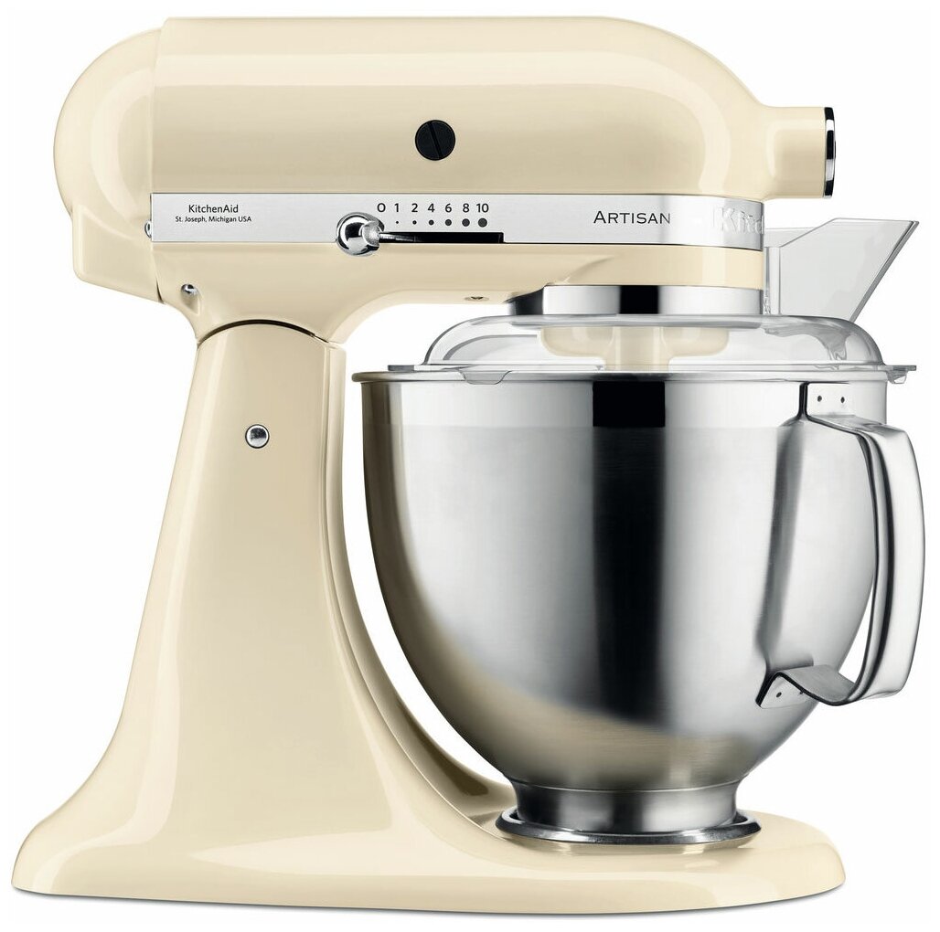 Миксер планетарный KitchenAid 5KSM185PSEAC, две чаши 4,8 и 3 литра, кремовый