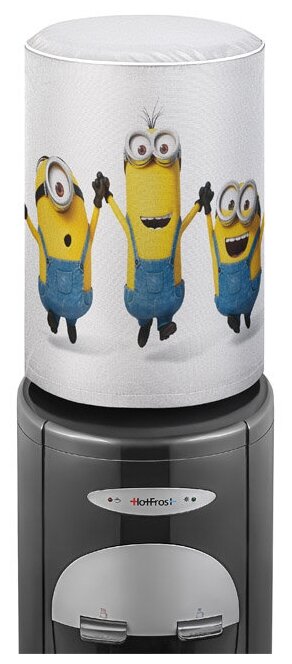 Чехол декоративный DECORATOR «аква Миньоны», для кулера, ткань оксфорд, водонепроницаемый на бутыль 19л