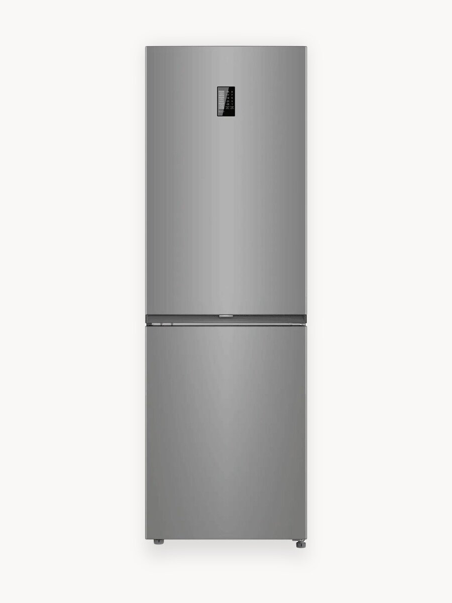 Холодильник двухкамерный CANDY COMBI CFN6185SDC, Total No Frost, объем 298 л, высота 185 см, класс А, серебристый