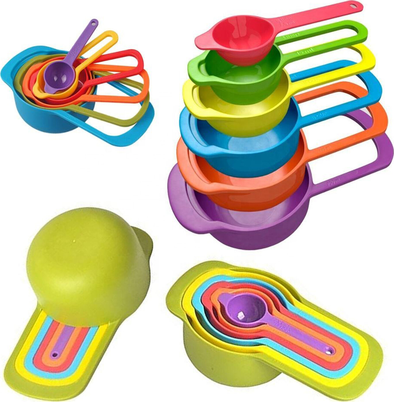 Набор мерных ложек «Креатив», 6 шт: 250 мл,125 мл, 85 мл, 60 мл,15 мл,7,5 мл