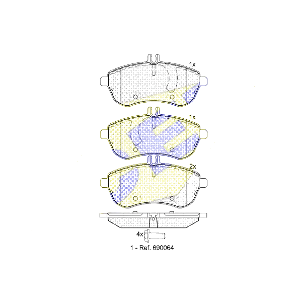 ICER 181821 (0054200820 / 0054200920 / 0054201220) 181821 колодки дисковые передние\ mb w2041.8-2.3 07