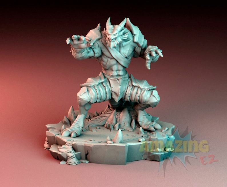 Драконид-монах, Людоящер Драконорождённый Dragonborn Lizardmen Seraphon Серафон, Монах миниатюра для DnD (ДнД) и других Настольных игр (НРИ, Варгеймов или РПГ), фентези тематика