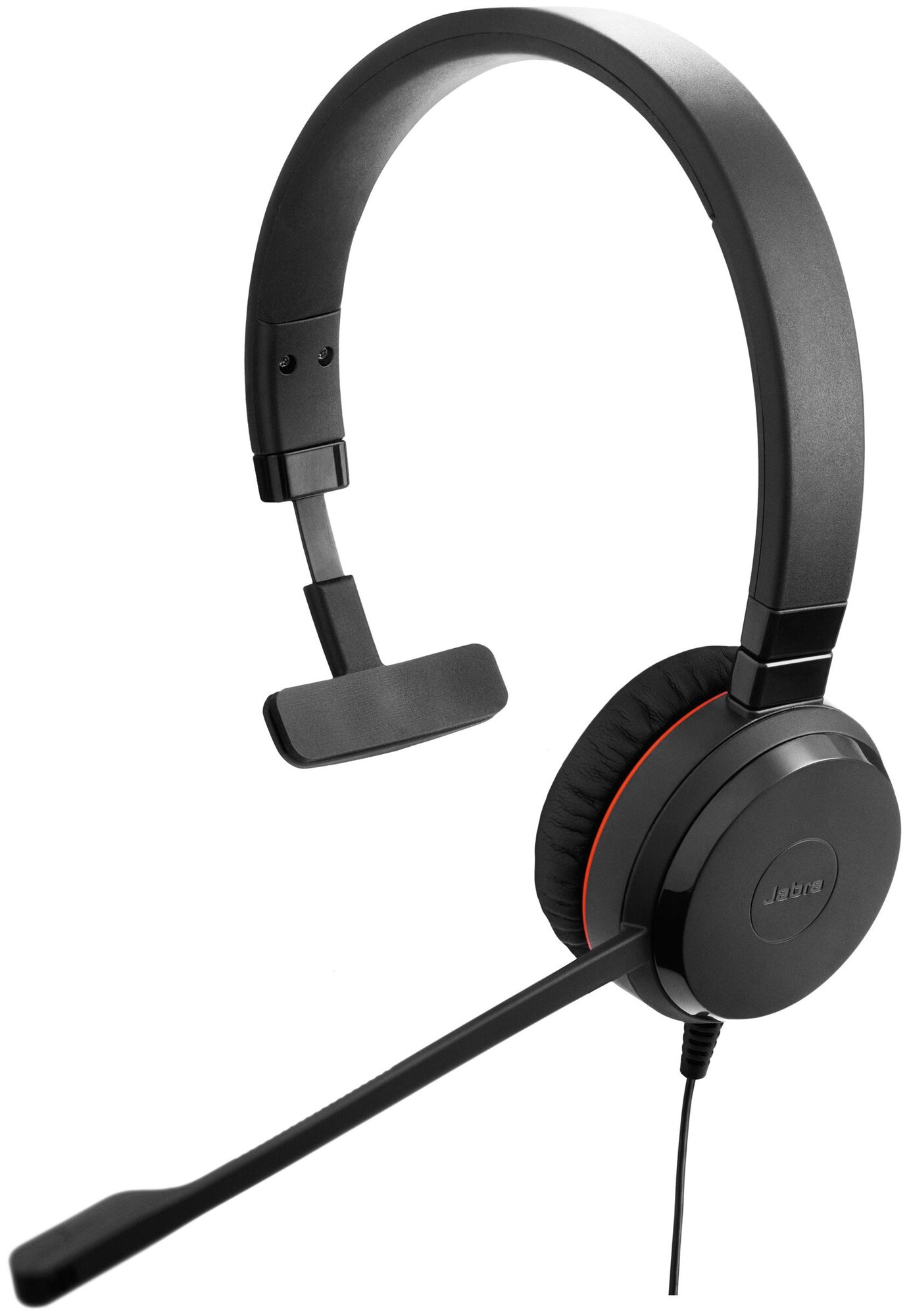 Гарнитура Jabra Evolve 20 MS Mono, для контактных центров, накладные, проводные, моно, черный [4993-823-109]