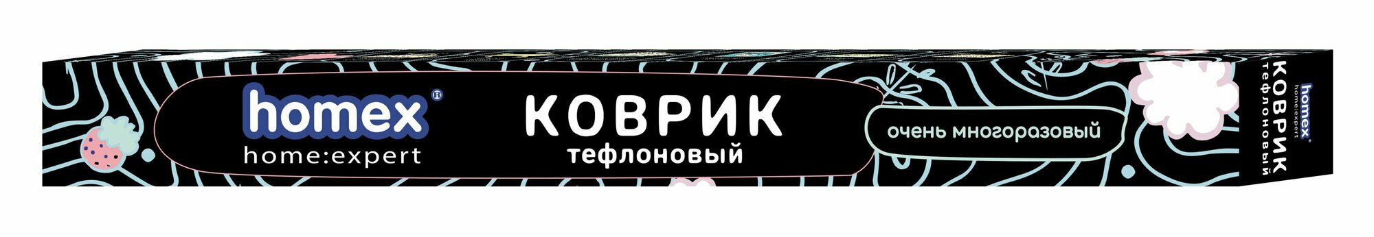 Коврик тефлоновый Homex многоразовый, 33 х 40 см, 1шт