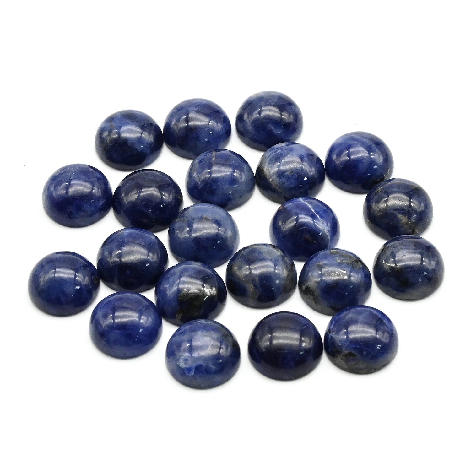 Кабошон из Содалита круг 10*10*4мм (28-25)