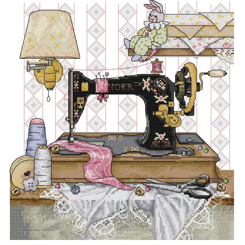 Набор для вышивки крестом Joy Sunday J670, 14CT Printed Cavans