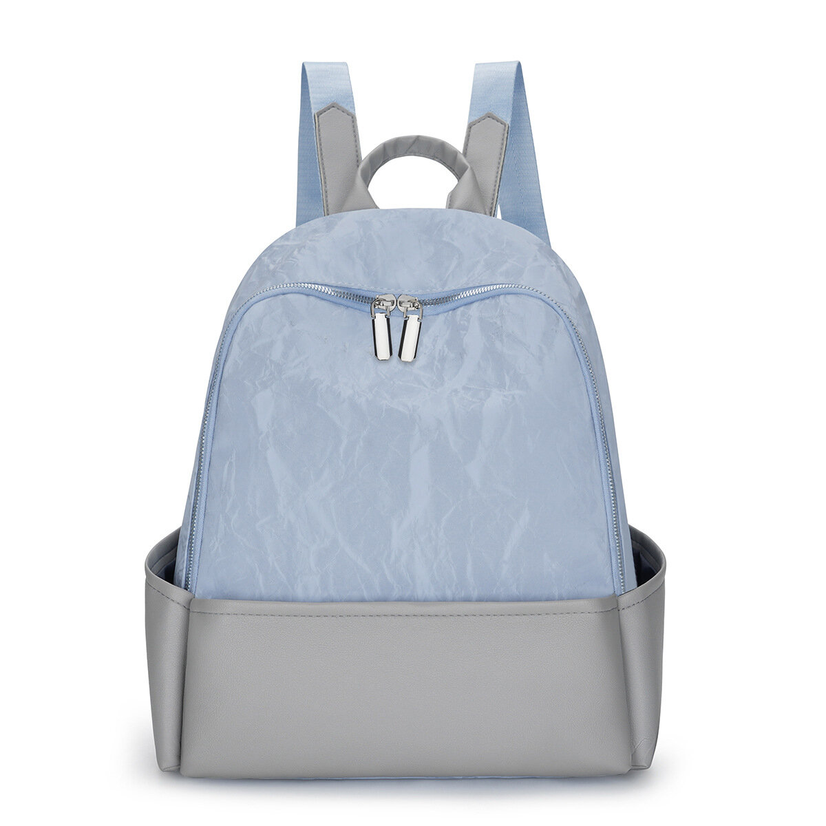 Рюкзак zhen li, искусственная кожа, с антресолью, трехмерный мешок, синий