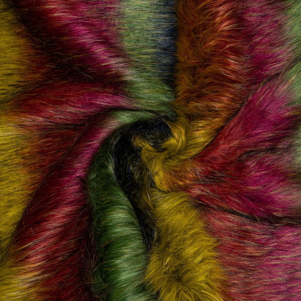 Мех искусственный многоцветный, 1.4х7м