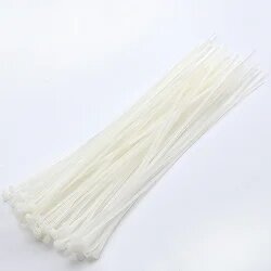 100 шт. нейлоновые кабельные стяжки 100/150/200 мм 4x200mm width3.6mm, белый
