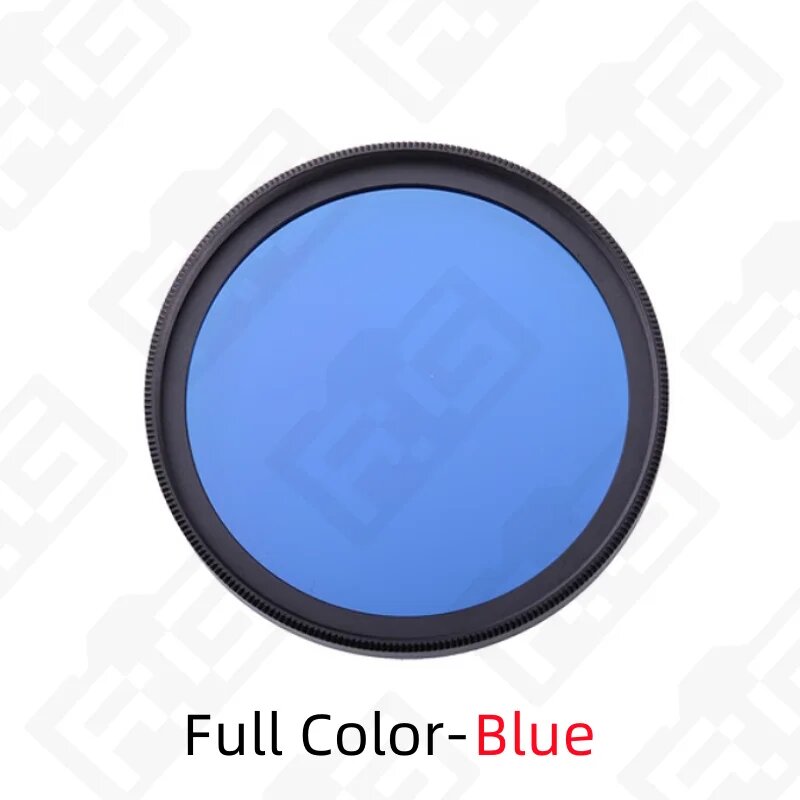 Цветные фильтры RG для GoPro 30-82 мм 52 мм, Full Blue