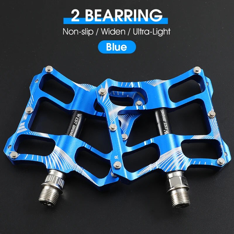 Велосипедные педали West Biking Ultralight 3 подшипника Синий, 080 2Bearings Blue