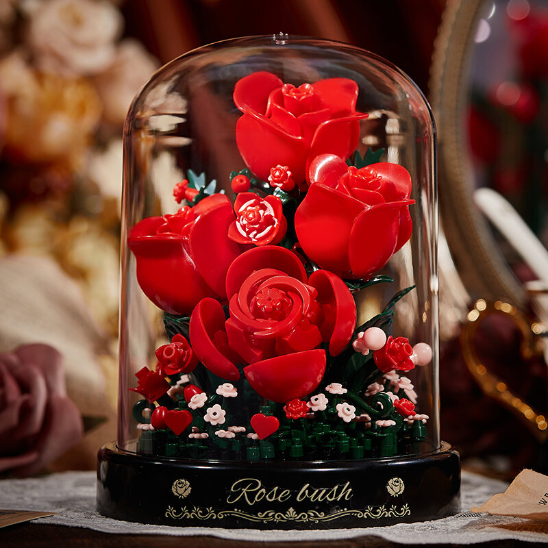 Конструктор 3D из миниблоков Balody Розы в Колбе, 342 деталей - BA6954