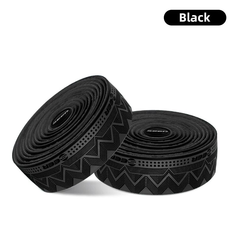 SEER Противоскользящая лента для руля велосипеда Черный, Black