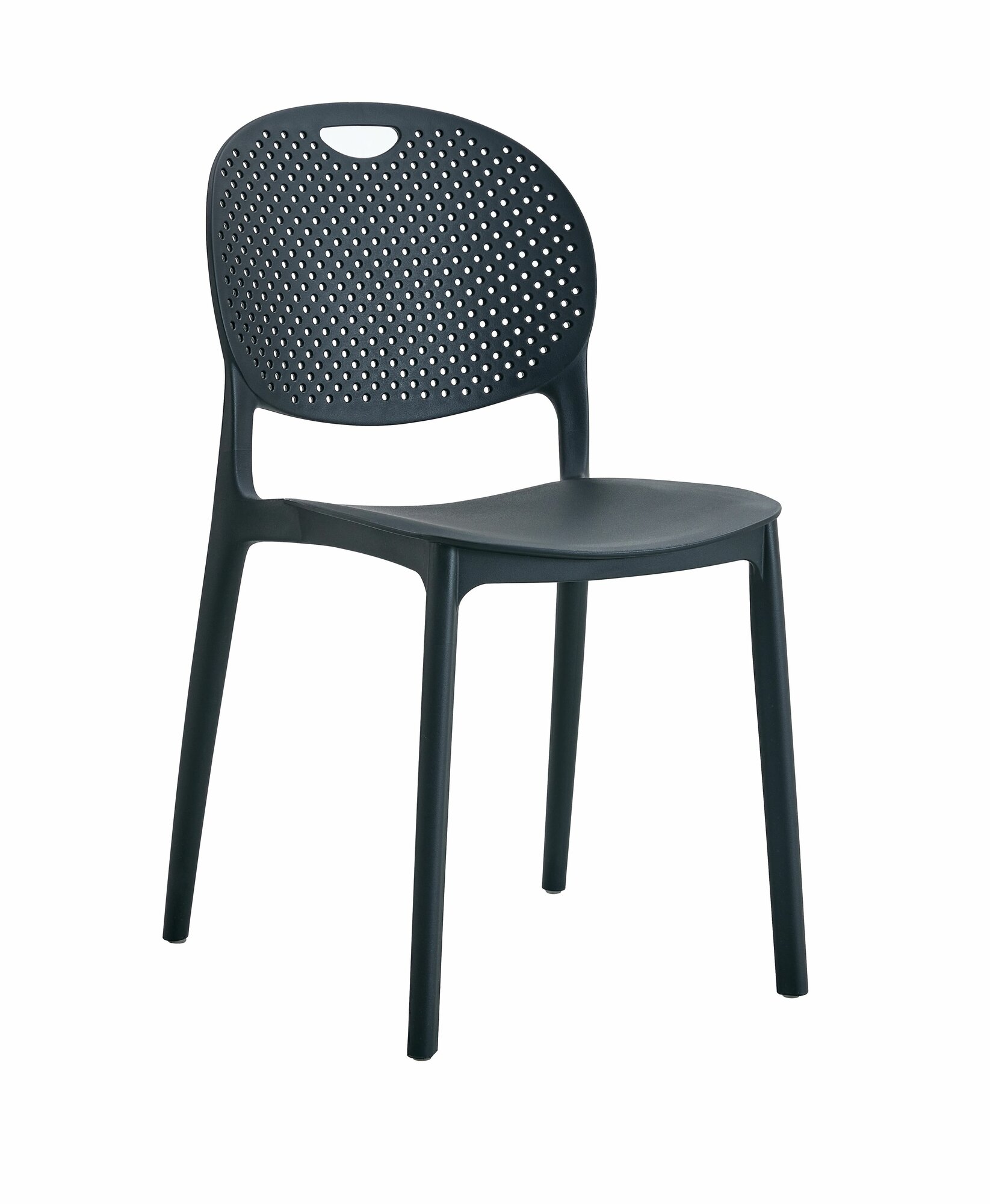 Стул офисный Divan.ru Толье Black, 41.5х41.5х80 см, пластик, черный