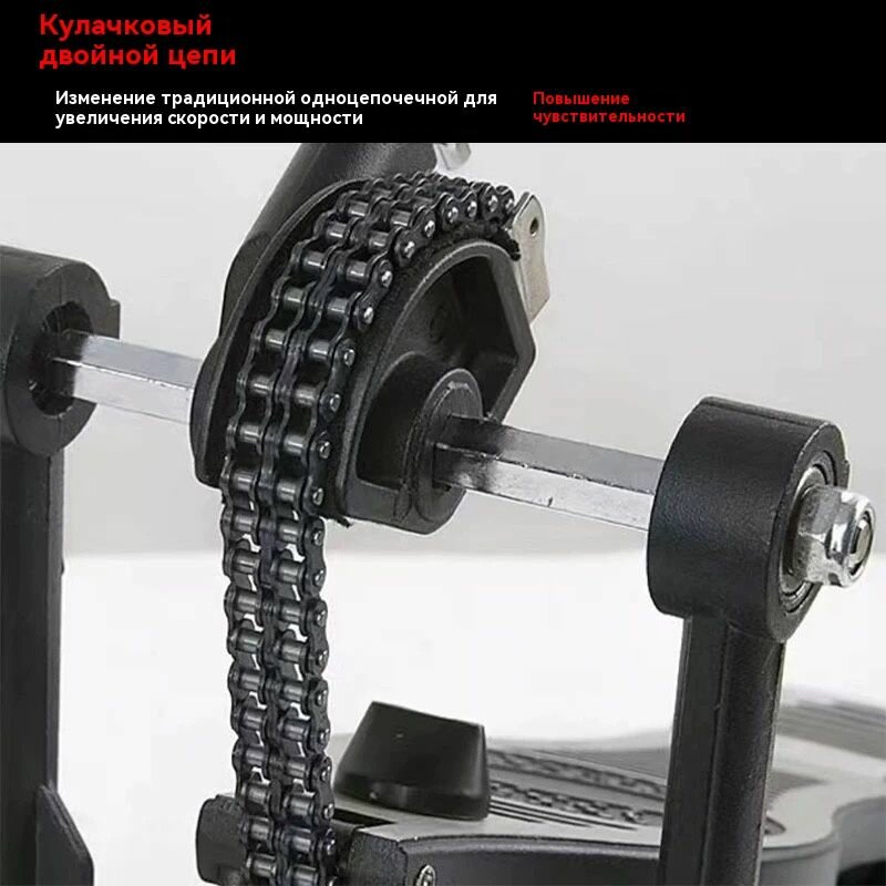 Шарниры басового барабана Tama Iron Cobra, алюминий, двойные, серебристые — фото 1