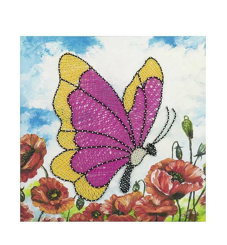Картина из ниток Волшебная мастерская Стринг арт, Бабочка (ST-03)