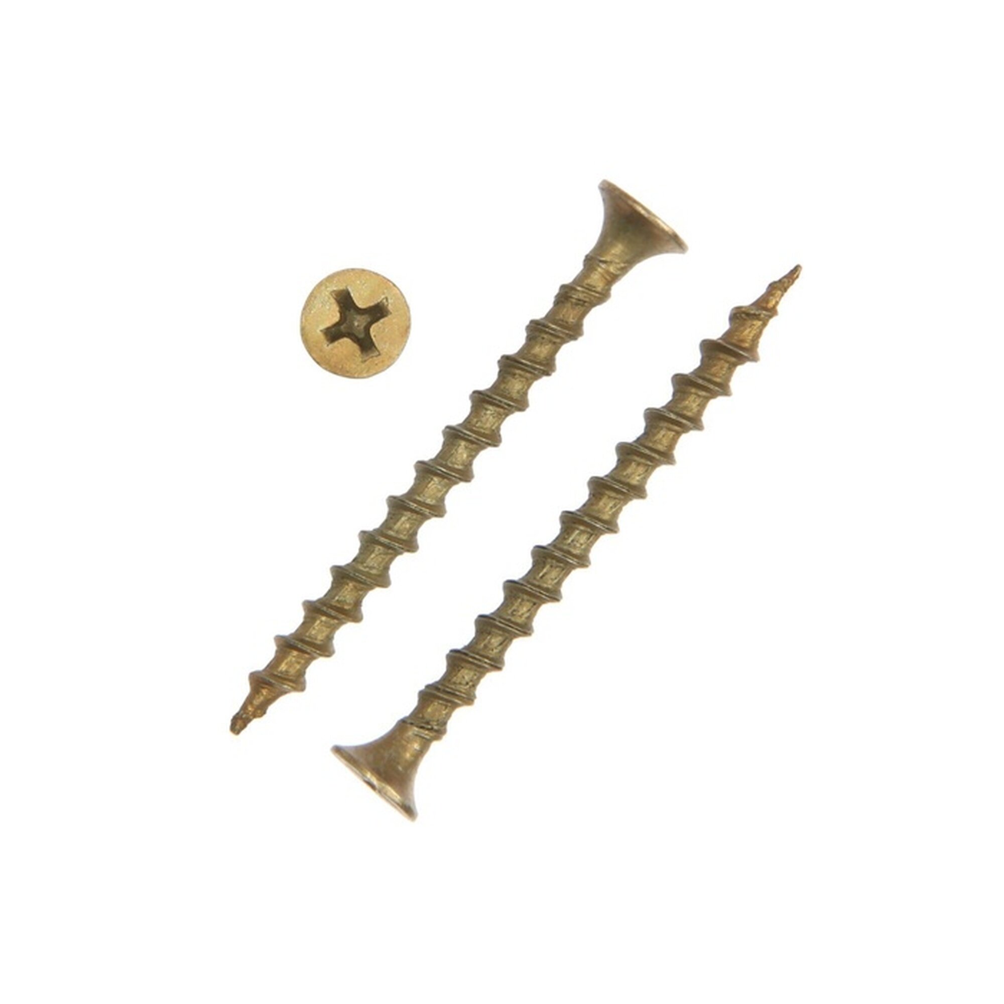 Саморез по дереву 4.2х76 мм, крупная резьба, желтый цинк, в упаковке 8 кг 9596668