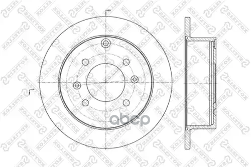 6020-3412-sx диск тормозной задний! hyundai sonata 2.0-2.5 98-01 Stellox арт. 60203412-sx