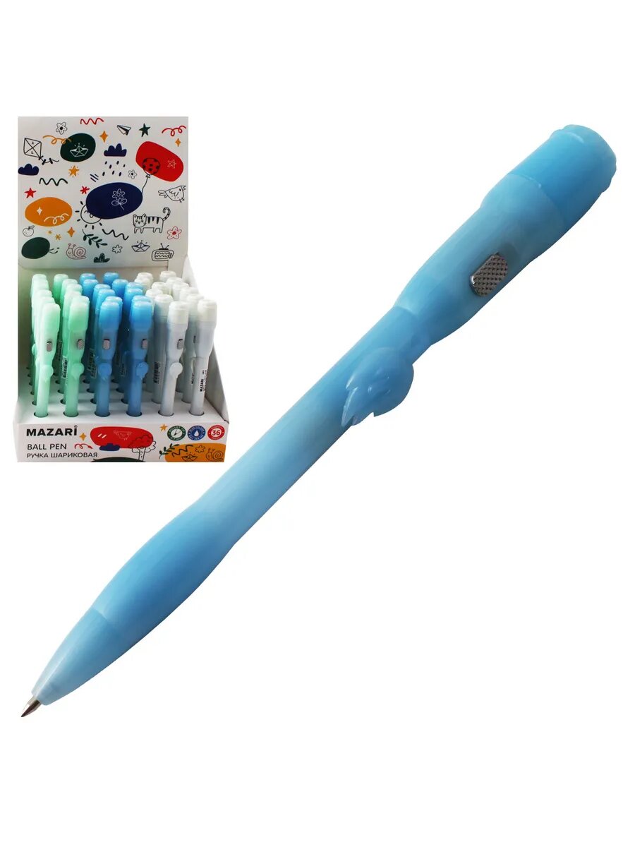 Ручка детская автоматическая шариковая синяя 1 шт