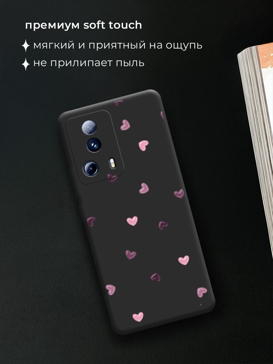 Чехол на Xiaomi 13 Lite / Сяоми 13 Лайт с принтом "Розовый коллаж 2"