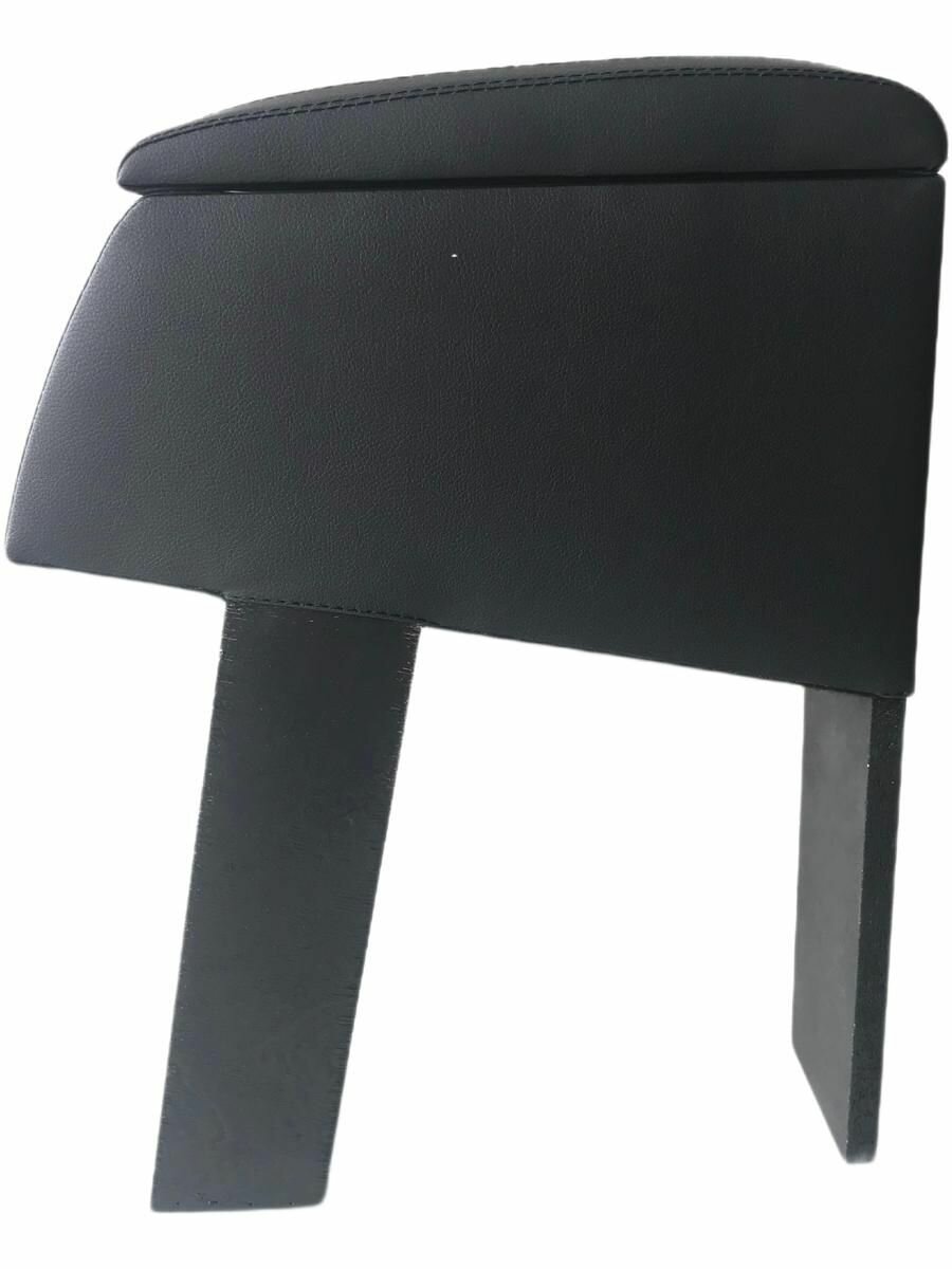 Подлокотник Газель кожаный (черный, перфорированная крышка), подходит для ГАЗ