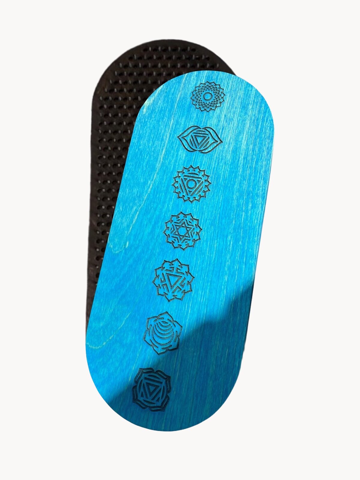 Доски Садху Ligar Sadhu "Чакры" цвет голубой, для начинающих 8 мм / гвозди для йоги