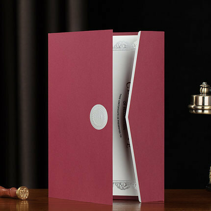 Сертификат Youzhe Shell, бумага, А4, с логотипом Shell, красный, из серебряной фольги