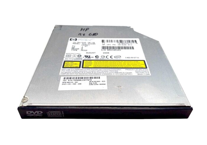 Пишущий привод ноутбука CD-RW/DVD-R HP GCC-4244N IDE черный