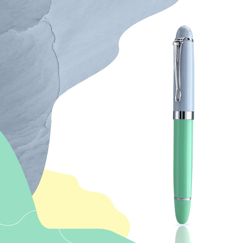 Подарочная перьевая ручка "Pen Sea", серо-зеленая, для подписи